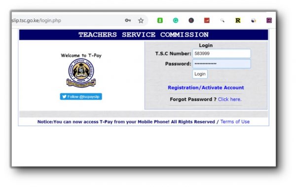 TSC Payslip for Teachers: Registering, Logging In and Getting Payslip ...