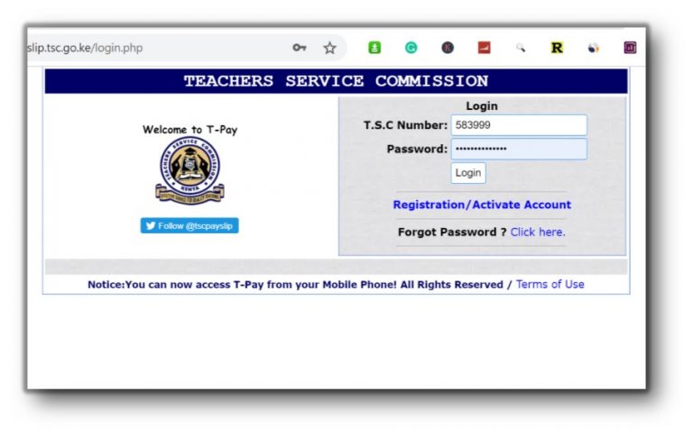 TSC Payslip for Teachers: Registering, Logging In and Getting Payslip ...