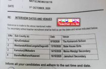 TSC Latest Promotion Interviews Marking Scheme and Questions - Teacher ...