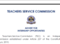 TSC Announces 20,000 Internship Vacancies for Junior Secondary School ...