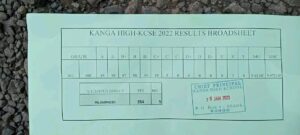 Kanga High school 2022/2023 KCSE Results - Teacher.co.ke